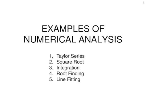 Pdf Numerical Analysis Examples Dokumentips