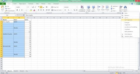 ExcelFlash Fill Blank Cells In Excel With Value In Above Cell