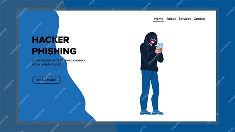 Premium Vector Hacker Phishing Vector