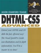 A CSS Quick Reference DHTML And CSS Advanced Visual QuickPro Guide Book