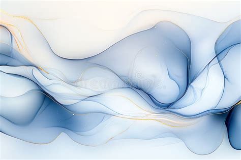 Elegant Abstract Blue And White Flowing Wave Pattern Creating A Calm And Serene Visual