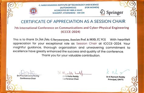 Dr Suryanarayana Goddumarri On Linkedin Iccce