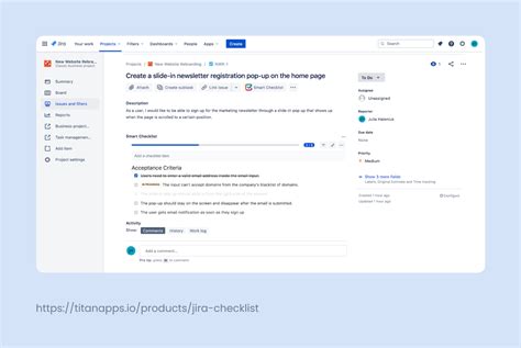 How To Manage Acceptance Criteria In Jira Titanapps Blog