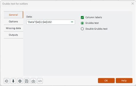 Xlstat Grubbs Test To Detect Outliers In Excel