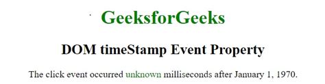 HTML timeStamp Event用法及代码示例 纯净天空