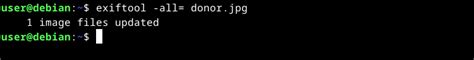 photo privacy on linux how to strip metadata with exiftool