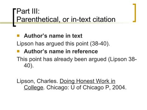Mla Citation Style Ppt
