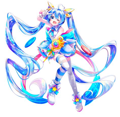 Shirayuki Towa Hatsune Miku Vocaloid Highres Girl D Absurdly Long Hair Ahoge