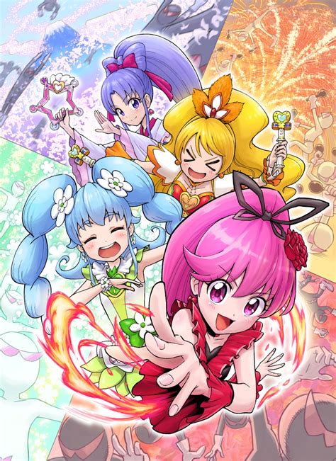 Shirayuki Hime Aino Megumi Oomori Yuuko Cure Lovely Cure Princess And 8 More Precure And 1