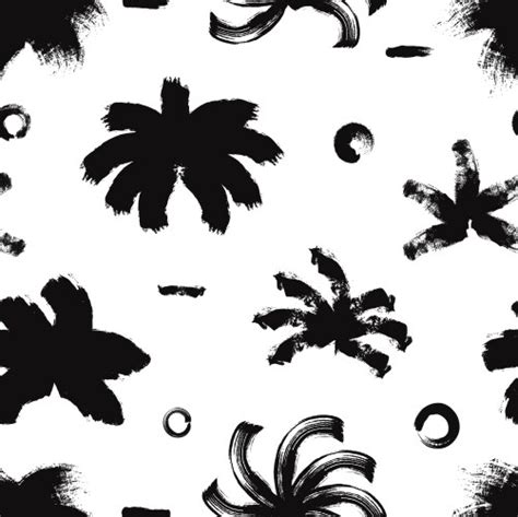 Cocoa Tree Chocolate Beans Seamless Pattern Vector Image