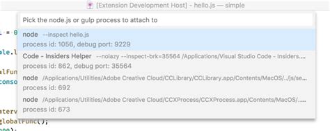 Test Improved Process Picker · Issue 46582 · Microsoftvscode · Github