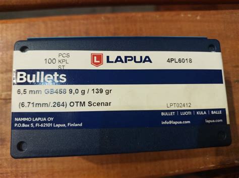 Lapua 6 5 Mm 139gr Scenar