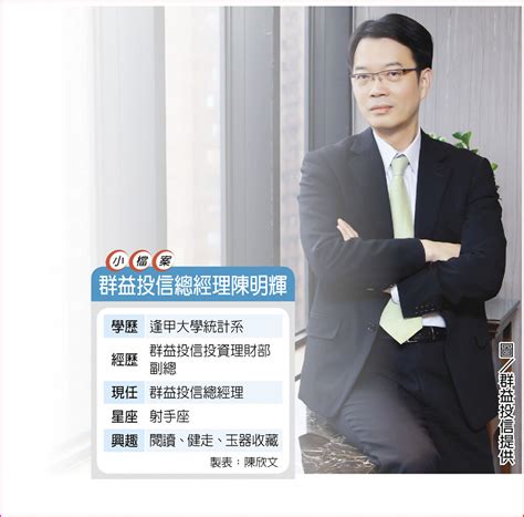 群益投信總經理 陳明輝洞悉市場需求 掀債券etf發行熱 企業經營 工商時報