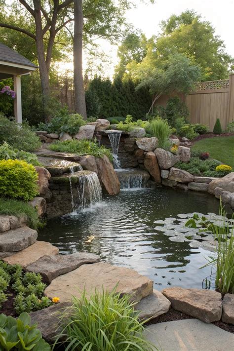 19 Inspiring Backyard Pond Ideas With Waterfalls Garden Eco