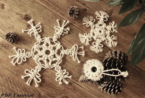 24 macrame snowflake patterns crafting news