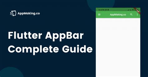 Flutter Appbar Tutorial With Multiple Examples Flutter Appbar Tutorial With Multiple Examples