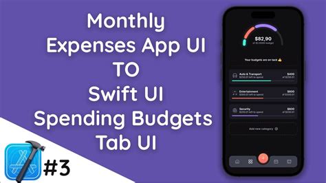 3 smart finance management spending budgets ui in swiftui monthly
