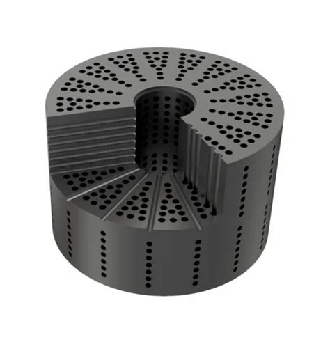 Cylindrical Block Graphite Heat Exchanger For Pharma Industry Condensers At Unit In