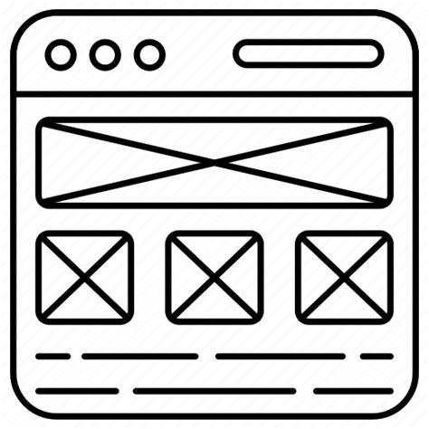 Web Design Web Layout Web Content Website Design Web Template Icon