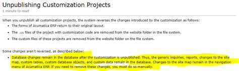 c acumatica error field cannot be found but no customization