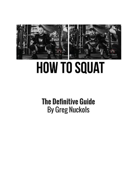 How To Squat The Definitive Guide
