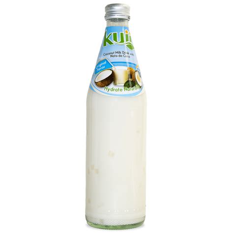 Kuii Drinks Coconut Milk With Nata De Coco Original 485 Ml Single