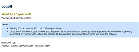 Logoff Logout Of A BSP SAP Community