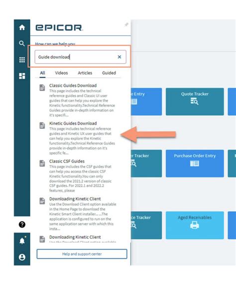 Epicor Learning Page Kinetic ERP Epicor User Help Forum