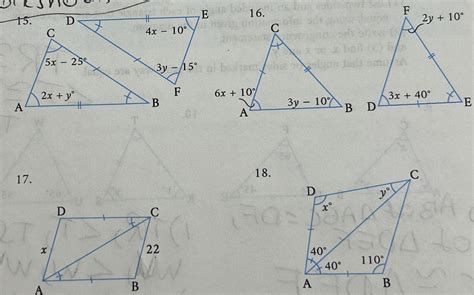 What Are The Congruence Statements For Numbers 16 18