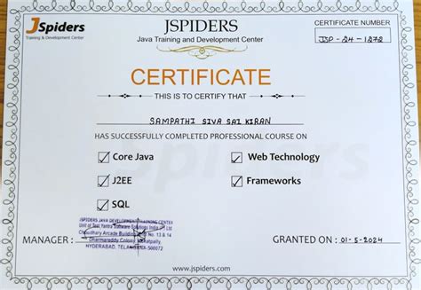 Sampathi Siva Sai Kiran On Linkedin Javafullstack Jspiders Jntu Hyderabad Softwaredevelopment