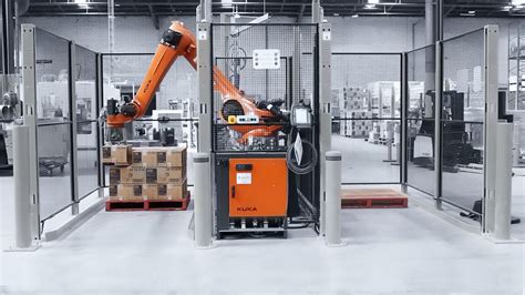 kuka kukarobotics robotics automation palletizing production… kuka