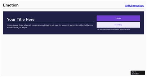 Emotion Codesandbox Emotion Codesandbox
