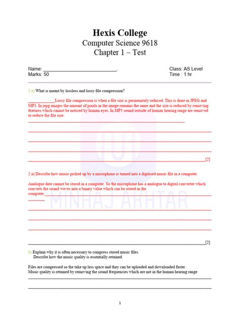 Test Chap 1 Download Free Pdf Data Compression Computer Data