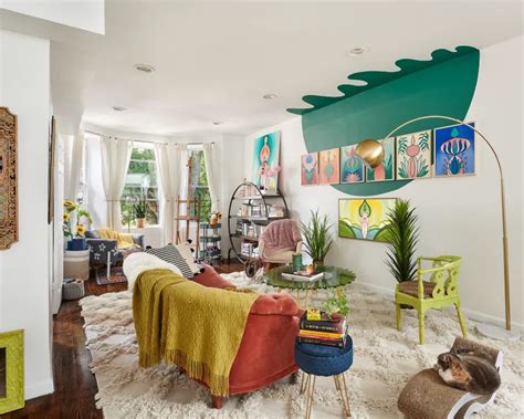 An Artists Sunny Brooklyn Rental Is Filled With Art Color And Murals