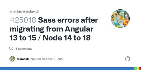 Sass Errors After Migrating From Angular To Node To Issue Angular