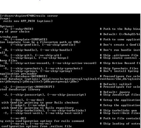 Cant Start Rails Server In Windows Stack Overflow