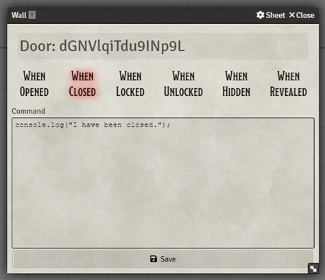 Door Macro Foundry Virtual Tabletop