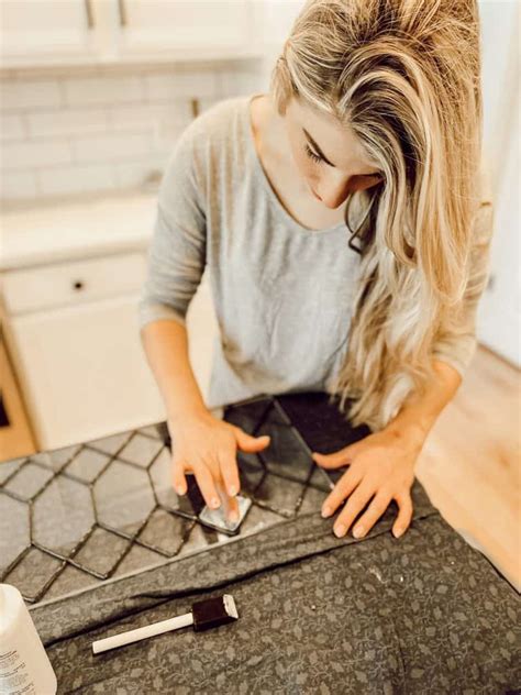 How To Create An Inexpensive DIY Faux Leaded Glass Window Cassie Jean