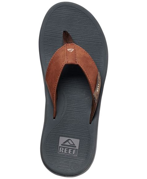 Reef Mens Santa Ana Padded And Waterproof Flip Flop Sandal Macys