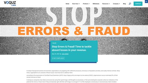 Stop Errors Fraud Time To Tackle Absurd Losses In Your Revenue