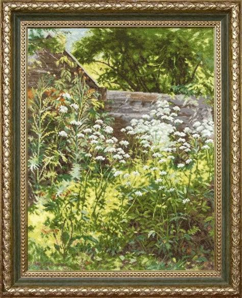 Corner Of Overgrown Garden Goutweed Grass Ivan Shishkin From Zolotoe Runo Golden Fleece