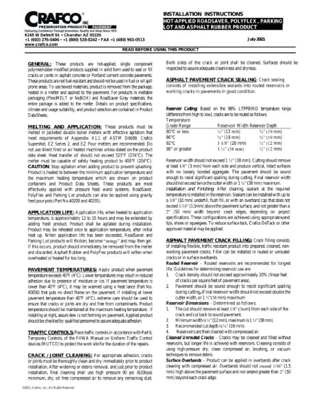 Crafco Roadsaver Polyflex Asphalt Rubber Sealant Markham Global Uk Ltd Nbs Source