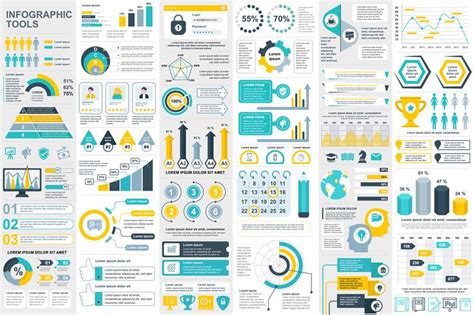 Infographic Elements Data Visualization Vector Design Template 371196