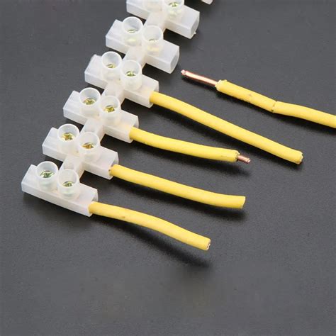 20a 12 Position Wire Connector Plastic Barrier Terminal Block Screw Terminal Connector