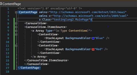 ContentView Inside Carouselview Results In Error Issue 10963