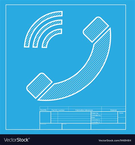 Phone Sign White Section Of Icon Royalty Free Vector Image