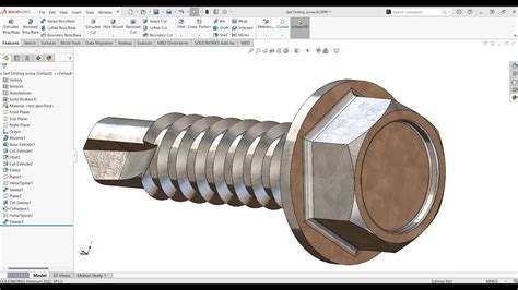 How To Design A Self Drilling Screw In SolidWorks YouTube