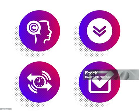 아래로 스크롤 타이머 및 기록기 아이콘 설정 확인란 기호입니다 스 와이프 화살표 스톱워치 저작권 승인된 진드기 벡터 고급에 대한 스톡 벡터 아트 및 기타 이미지 Istock