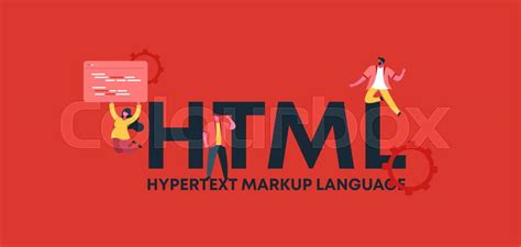 Html Hypertext Markup Language Development Of Online Langua Colourbox