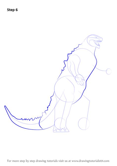 Learn How To Draw A Godzilla Godzilla Step By Step Drawing Tutorials